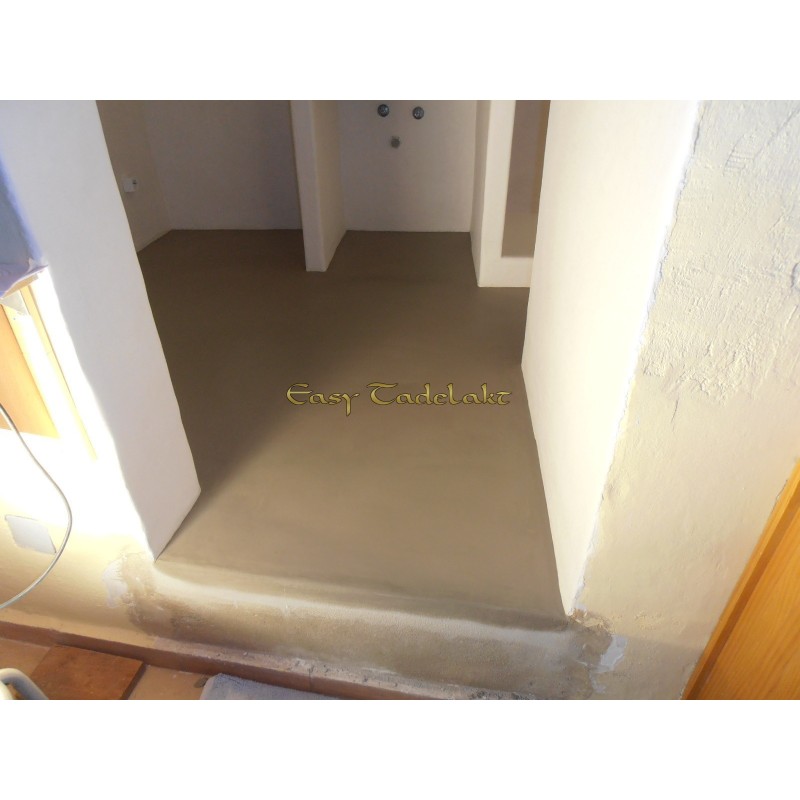 Kit Revêtement de sol en chaux naturel. Sol écologique de Tadelakt